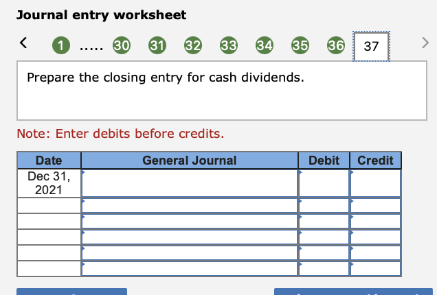 Journal entry worksheet Prepare the closing entry for | Chegg.com