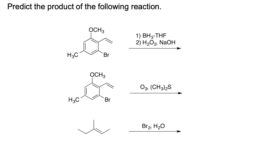 Solved Predict the product of the following reaction. OCH3 | Chegg.com