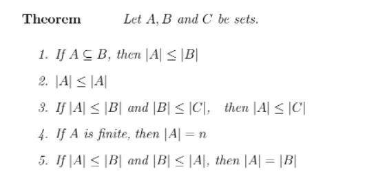 Solved Theorem Let A, B and C be sets. 1. If A CB, then AB | Chegg.com