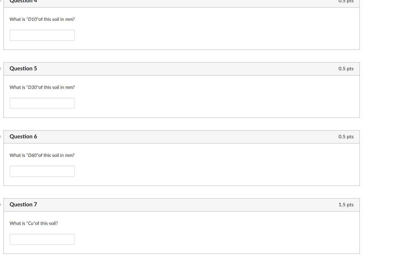 Solved Use tre berov Given Information 9% of a soil is | Chegg.com