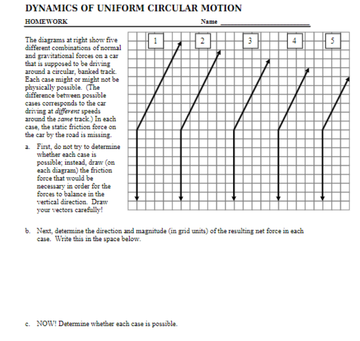 DYNAMICS OF UNIFORM CIRCULAR MOTIONHOMIEWORKNameThe | Chegg.com