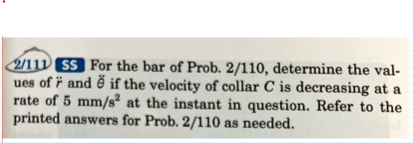2/111 SS For the bar of Prob. 2/110, determine the | Chegg.com