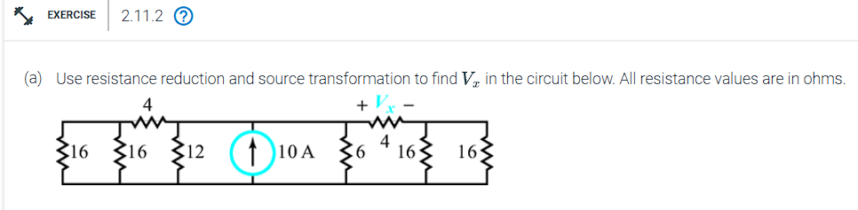 Solved EXERCISE2.11.2(a) ﻿Use resistance reduction and | Chegg.com