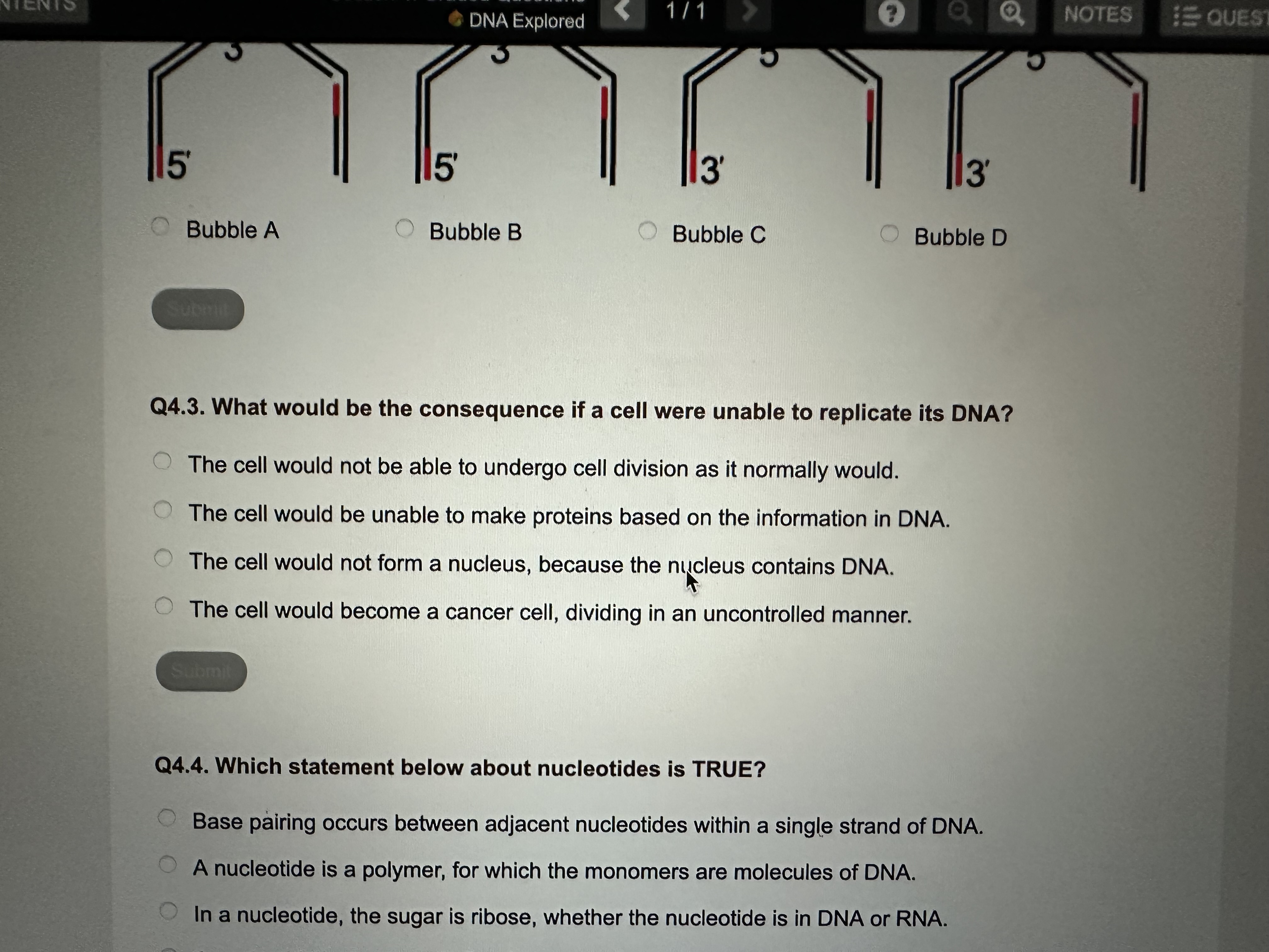 Solved Q4.3. What would be the consequence if a cell were | Chegg.com