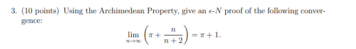 Solved 3. (10 points) Using the Archimedean Property, give | Chegg.com