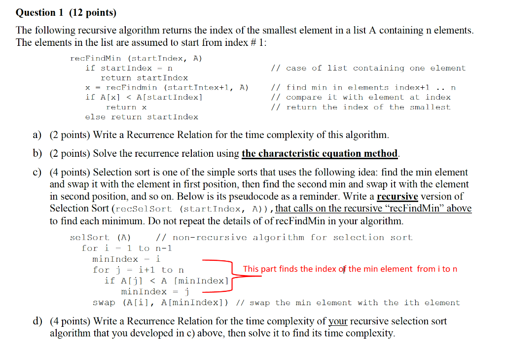 Solved Only solve part c and d of the question write | Chegg.com