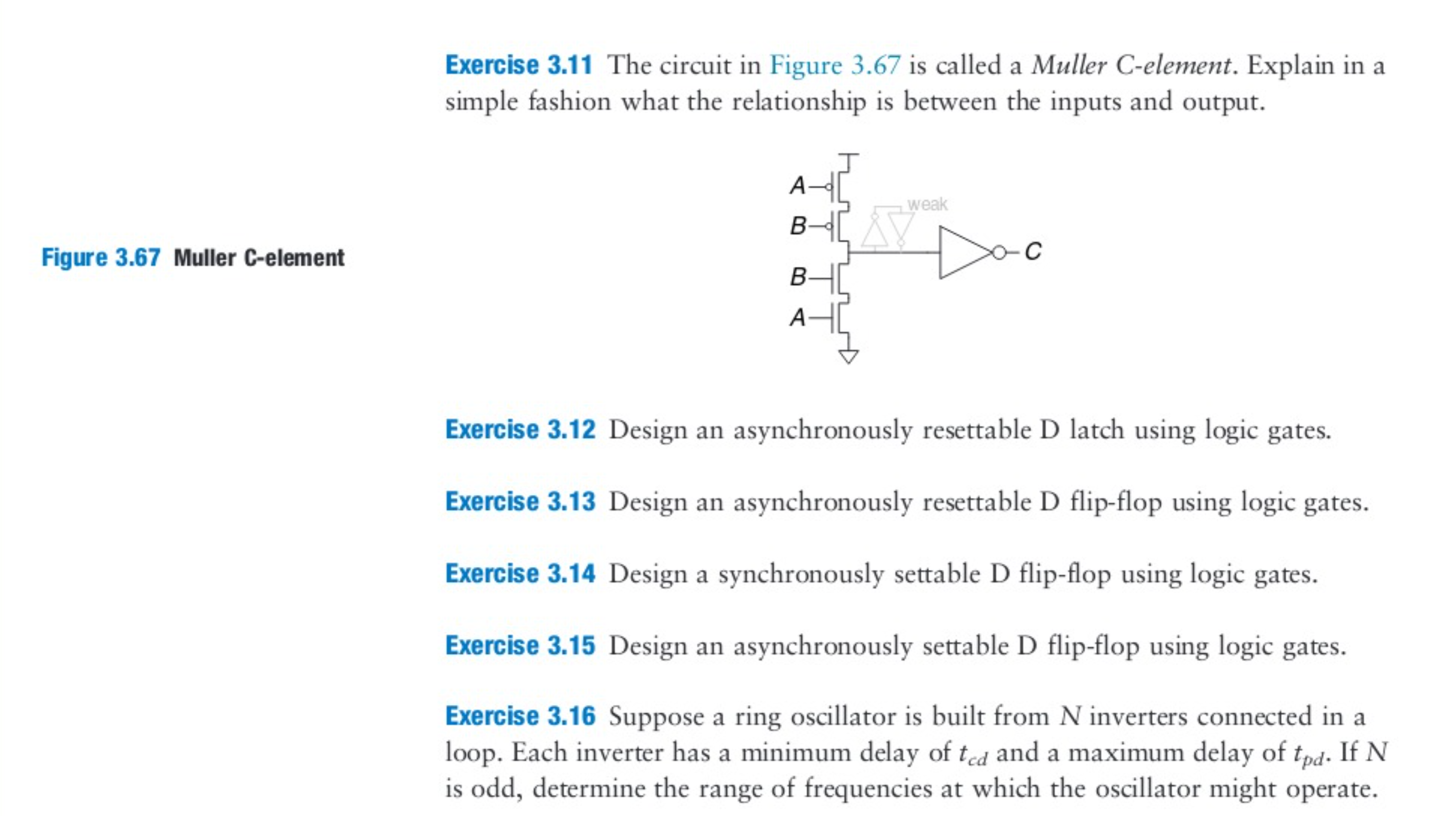 Solved Exercise 3.11 ﻿The circuit in Figure 3.67 ﻿is called | Chegg.com