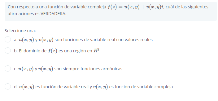 Solved Regarding a complex variable function f (z) = u (x, | Chegg.com