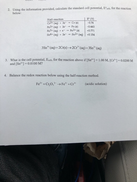 Solved Using the information provided, calculate the | Chegg.com