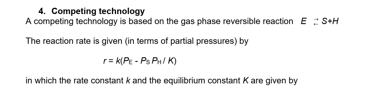 Solved 4. Competing technology A competing technology is | Chegg.com