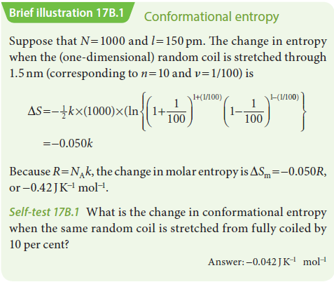 Solved What is the change in conformational entropy when the | Chegg.com