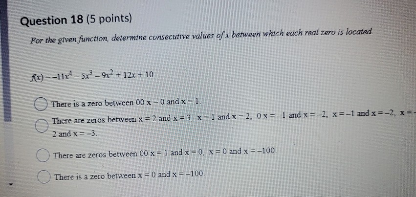 Solved Question 17 (5 points) Factor the polynomial | Chegg.com
