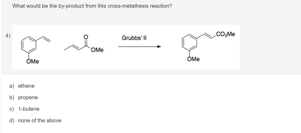 Solved What would be the by-product from this | Chegg.com