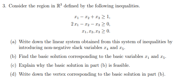 Solved 3. Consider the region in Rdefined by the following | Chegg.com