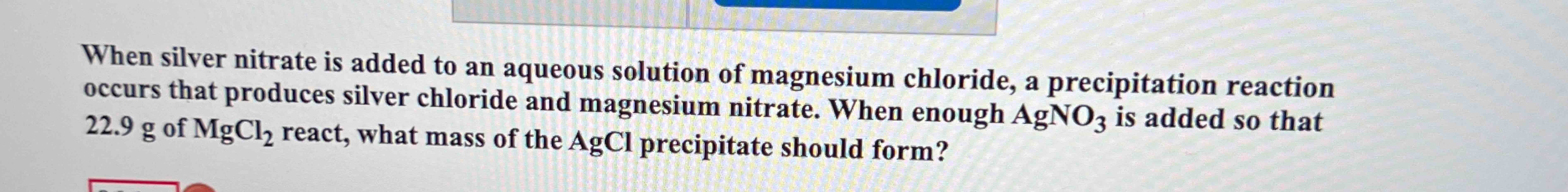 Solved When silver nitrate is added to an aqueous solution | Chegg.com