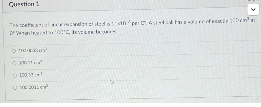 Solved The coefficient of linear expansion of steel is | Chegg.com