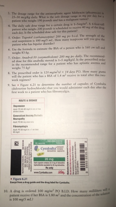 Solved ons 3. The dosage range for the antineoplastic agent | Chegg.com