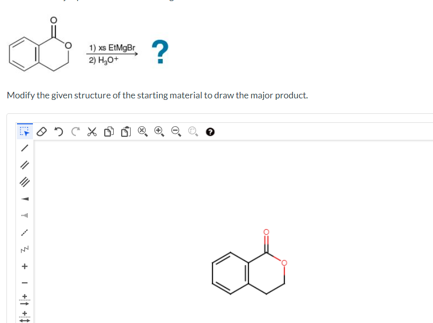 Solved Modify The Given Structure Of The Starting Material