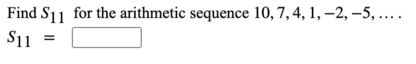 Solved 1. Find S13 for the arithmetic sequence | Chegg.com