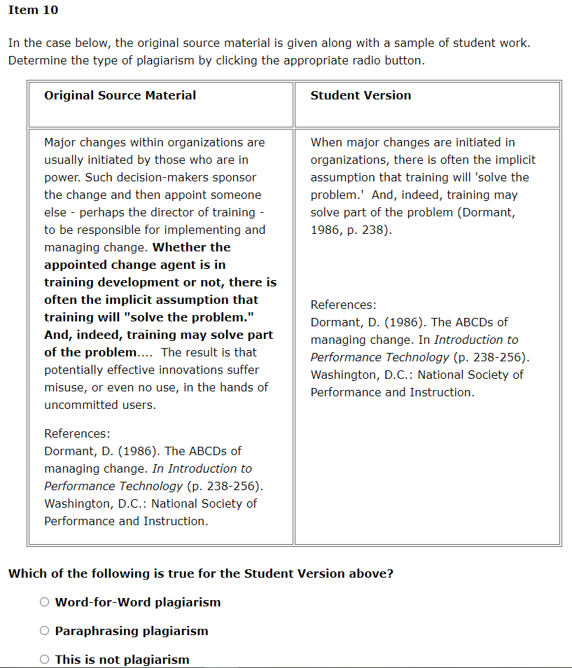 Solved Item 10 In the case below, the original source | Chegg.com