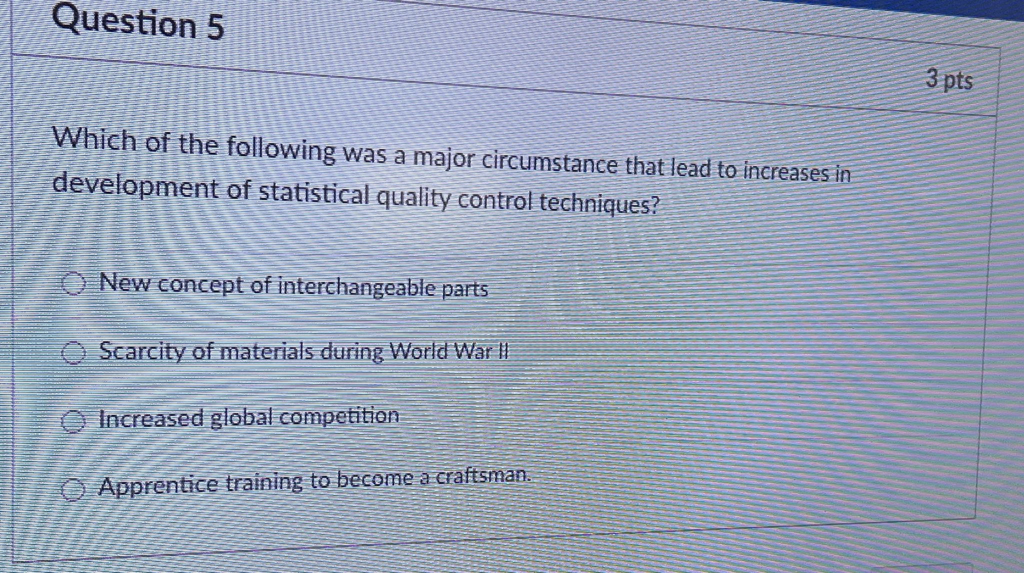 Solved Which of the following was a major circumstance that | Chegg.com