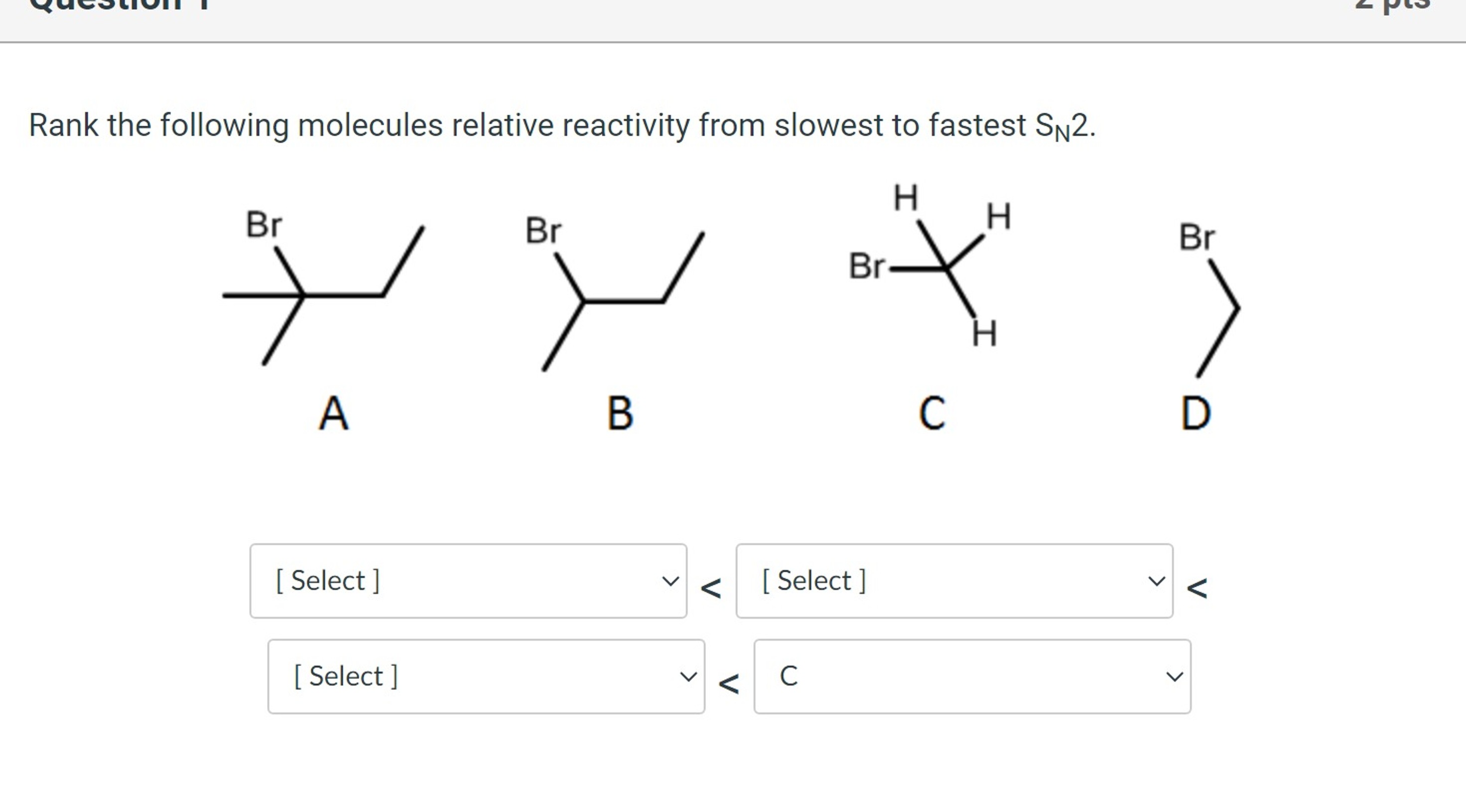 Solved Rank the following molecules relative reactivity from | Chegg.com Solved Rank the following molecules relative reactivity from | Chegg.com