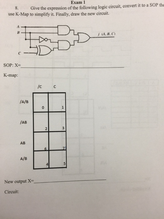 Solved Give the expression of the following logic circuit, | Chegg.com