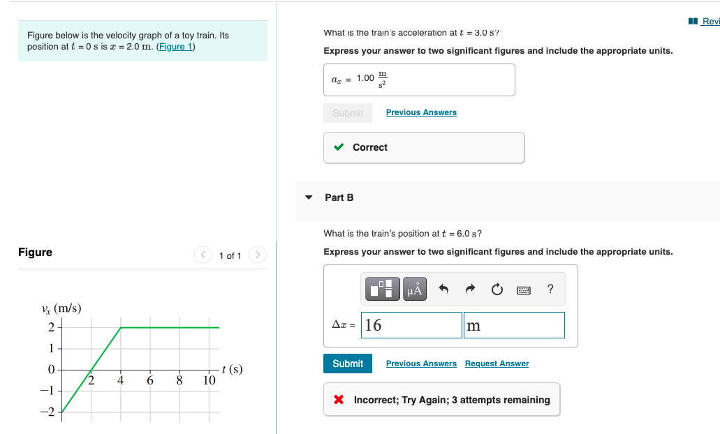 Solved A Revi Figure below is the velocity graph of a toy | Chegg.com