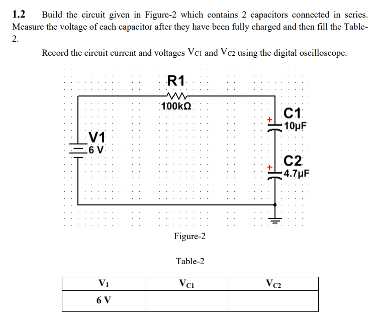 Solved Part-1 RC Circuits 1.1 a) Firstly, calculate the time | Chegg.com
