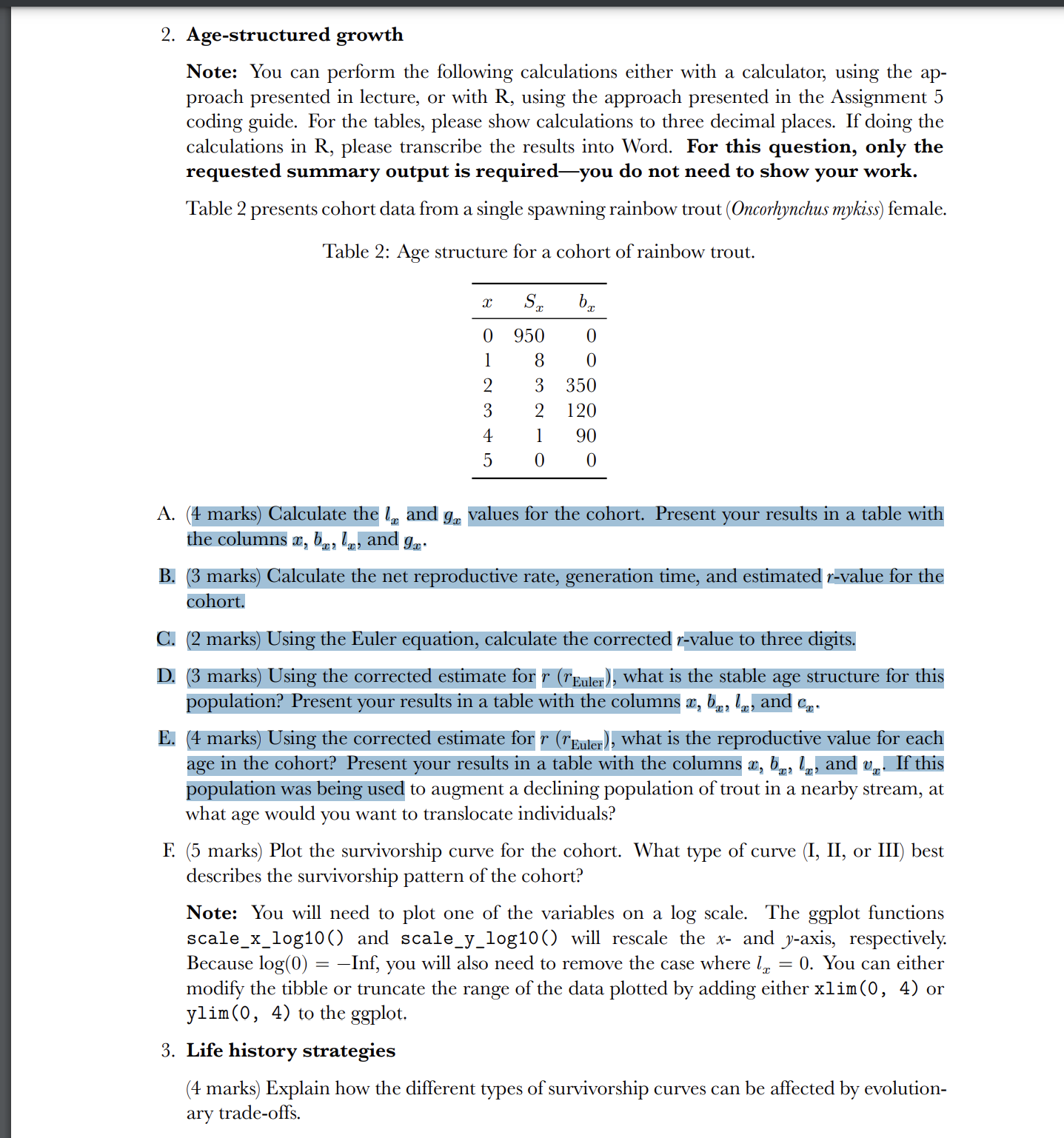 Note: When answering the following questions, please | Chegg.com