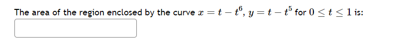 Solved The area of the region enclosed by the curve | Chegg.com