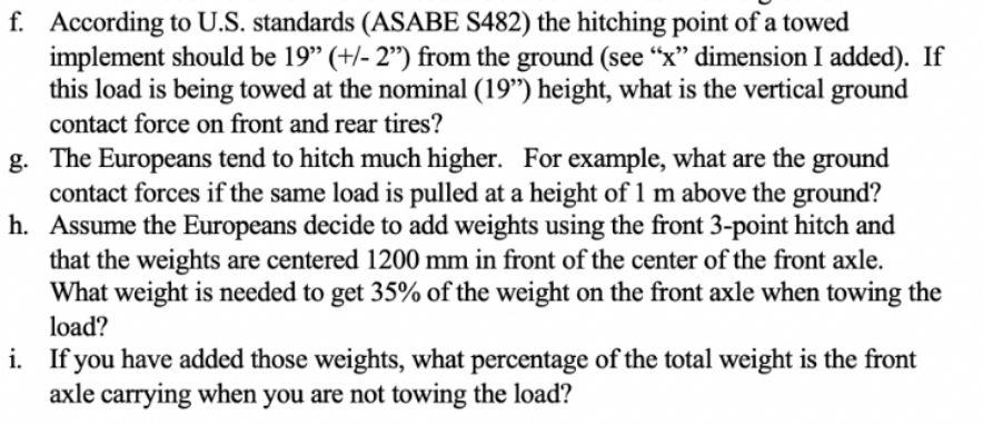 Solved f. According to U.S. standards (ASABE S482) the | Chegg.com