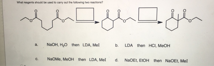 Solved What reagents should be used to carry out the | Chegg.com
