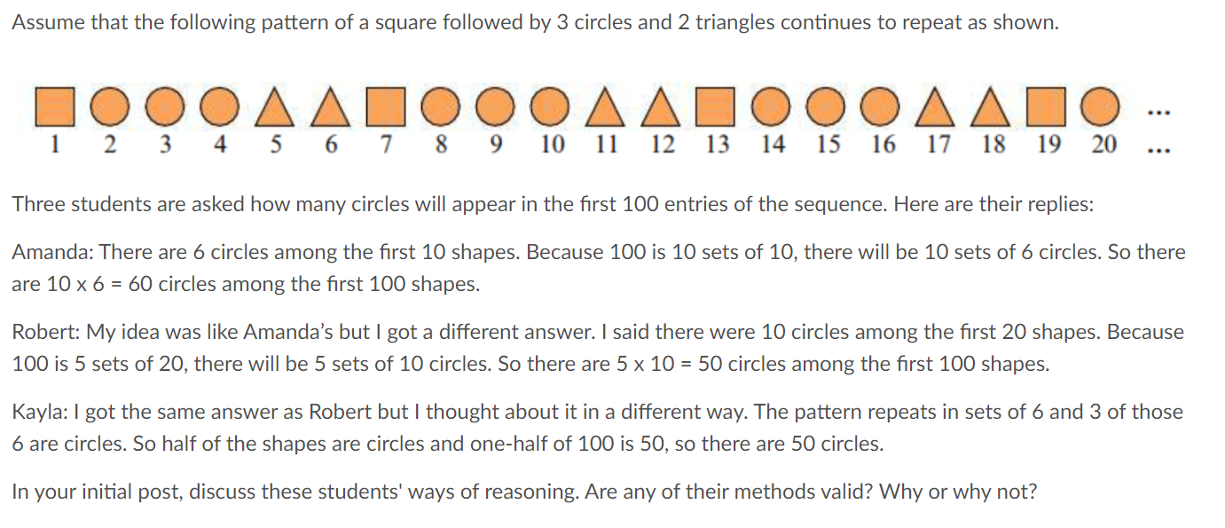 Solved Assume that the following pattern of a square | Chegg.com