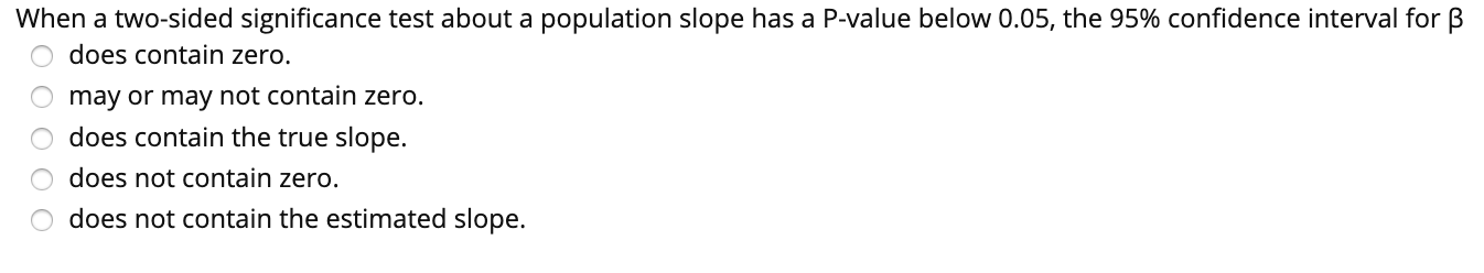 Solved When a two-sided significance test about a population | Chegg.com