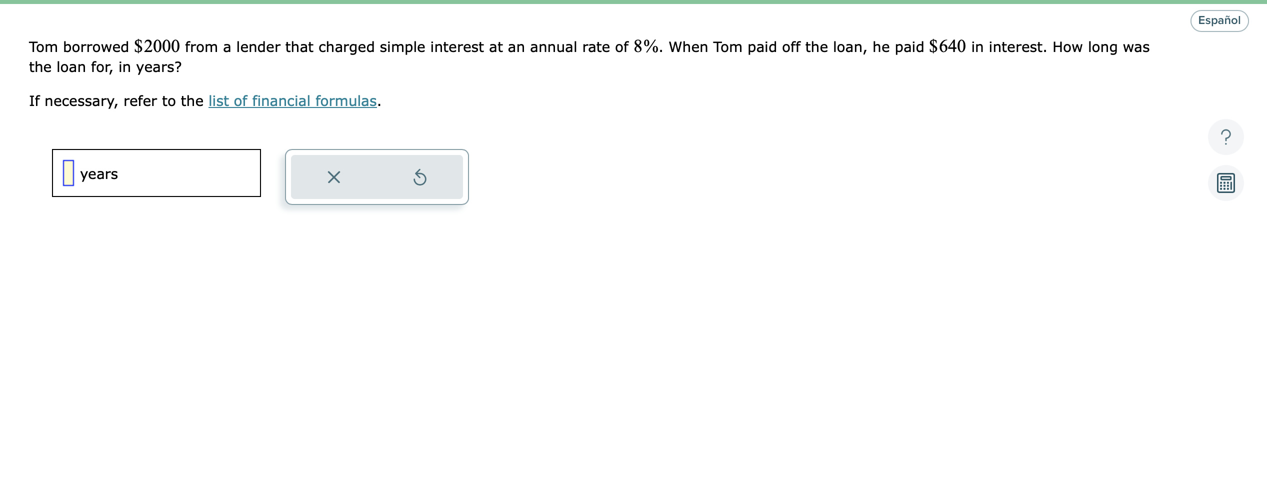 Solved Tom borrowed $2000 from a lender that charged simple | Chegg.com