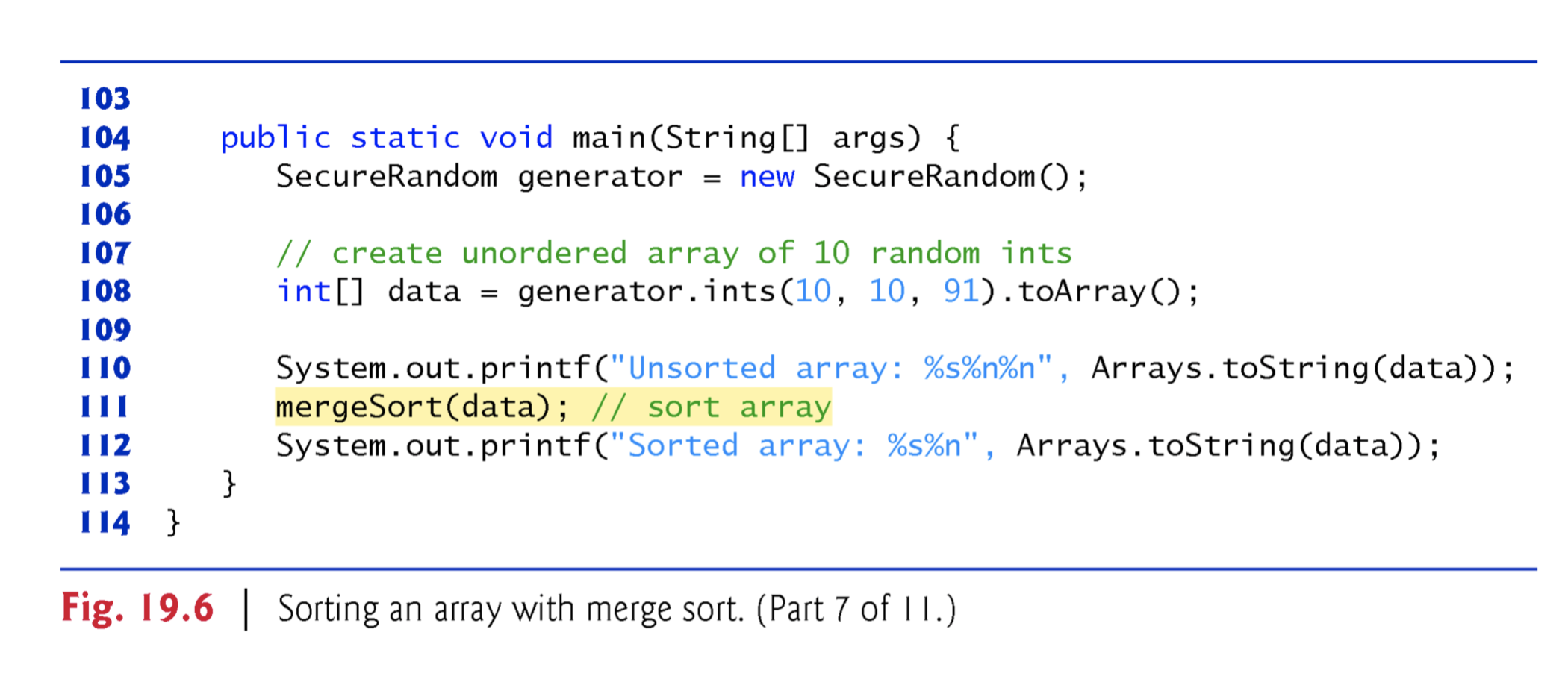 Merge Sort Algorithm With Comparable Java Objects 