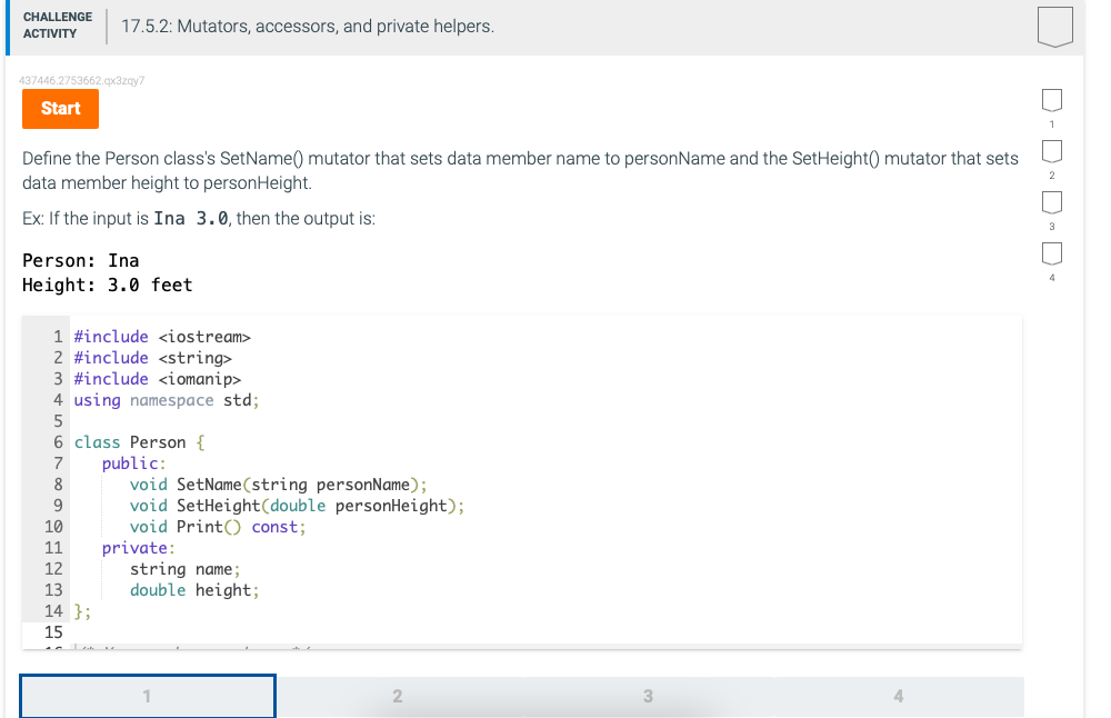 Solved Define The Person Classs Setname Mutator That Sets