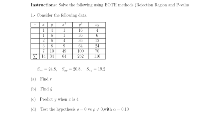 Solved Instructions: Solve the following using BOTH methods | Chegg.com Solved Instructions: Solve the following using BOTH methods | Chegg.com