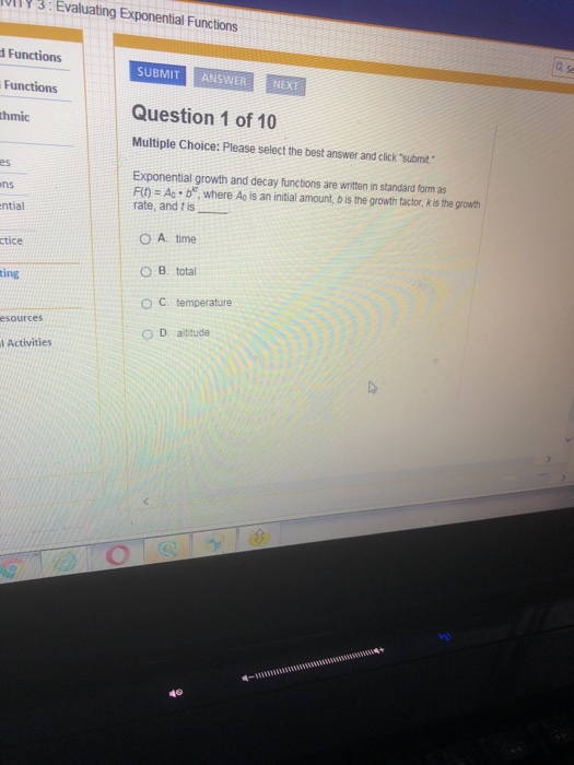 Solved VIY3 Eval Functions Functions thmic SUBMIT ANSWERNEXT | Chegg.com