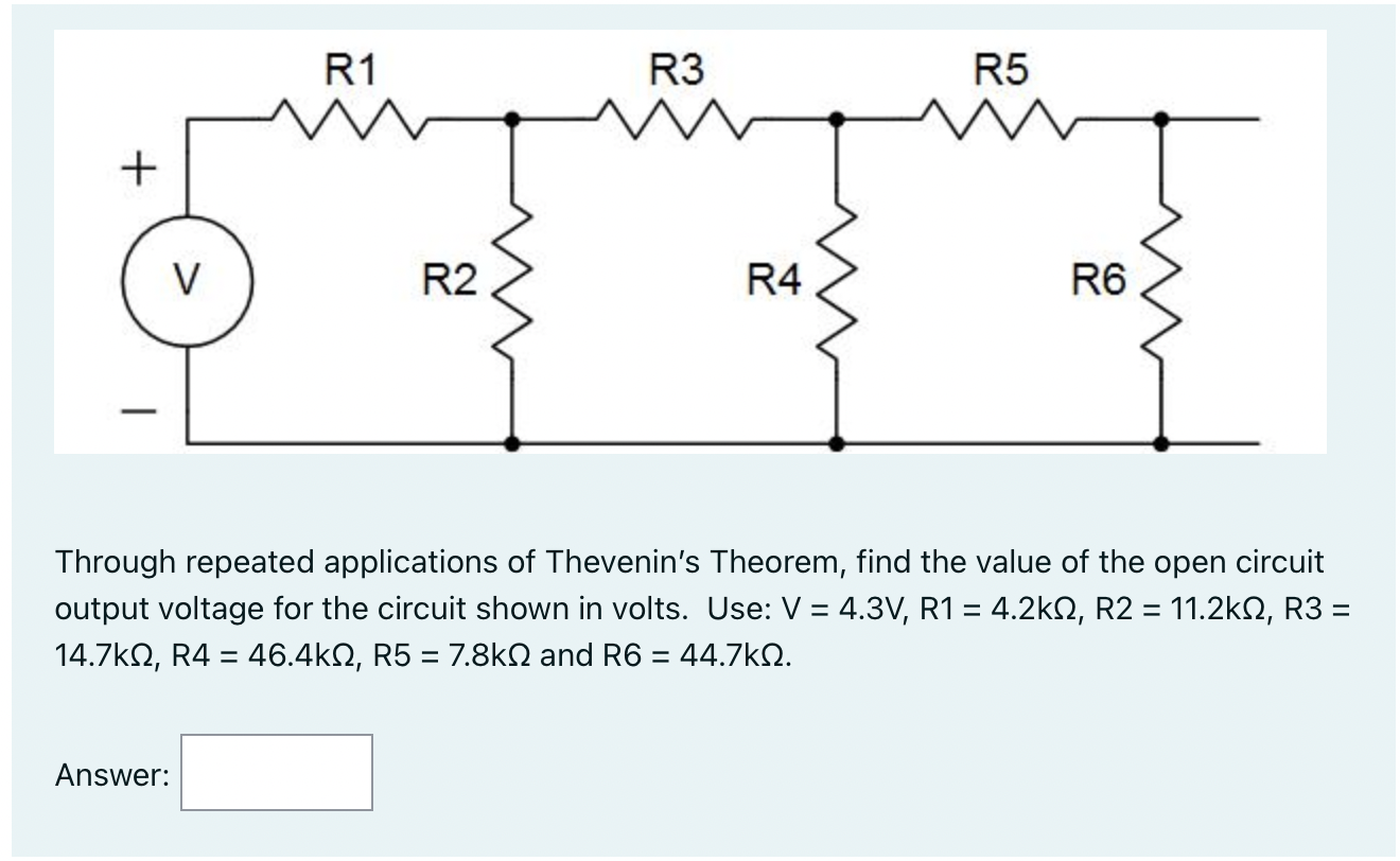 Solved + R1 R3 R5 V R2 R4 R6 Through repeated applications | Chegg.com