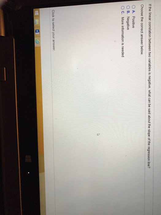 Solved If the linear correlation between two variables is | Chegg.com