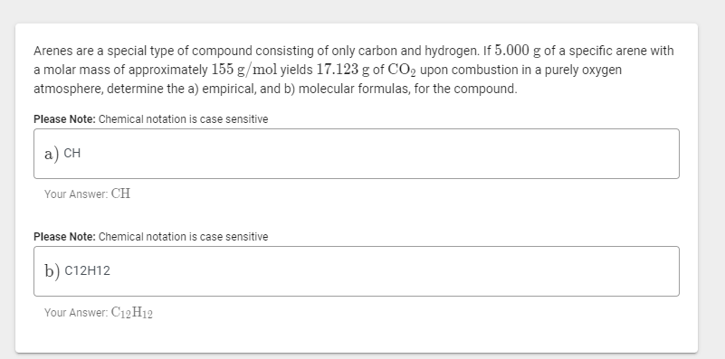 Solved Arenes are a special type of compound consisting of | Chegg.com