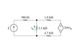 Solved Use the mesh-current method to solve for iΔ in the | Chegg.com