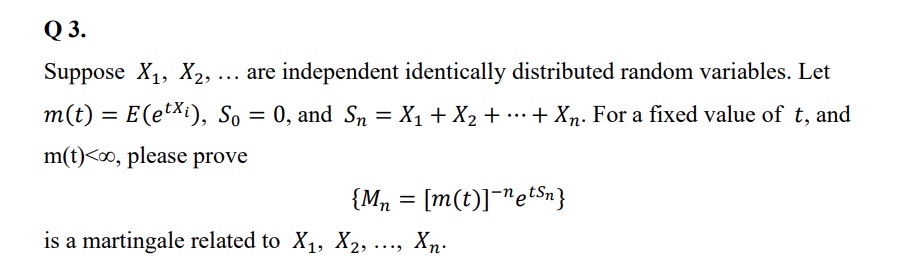 Solved Suppose X1,X2,… are independent identically | Chegg.com