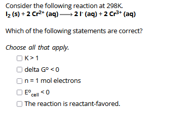 Solved Consider the following reaction | Chegg.com