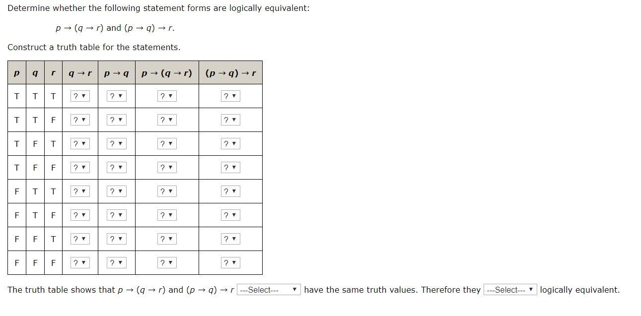 Solved Determine whether the following statement forms are | Chegg.com