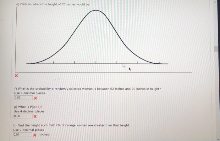 Solved Click here to open the distribution applet Heights | Chegg.com