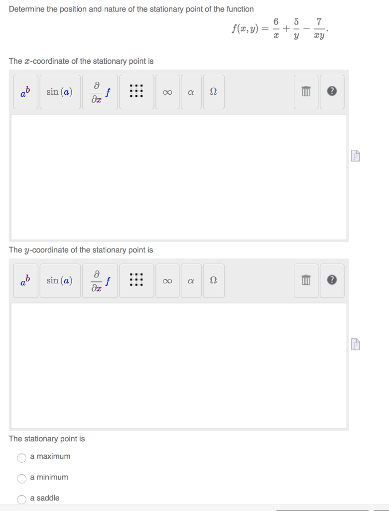 Solved Determine the position and nature of the stationary | Chegg.com