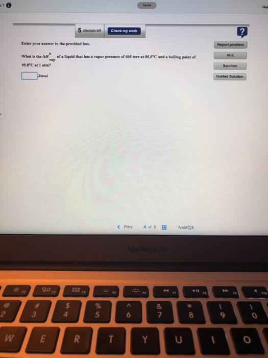Solved 5 atemption Check my work Enter your answer in the | Chegg.com